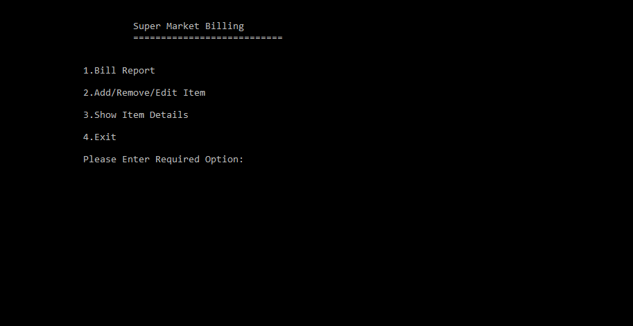 Supermarket Billing System In C Code Projects
