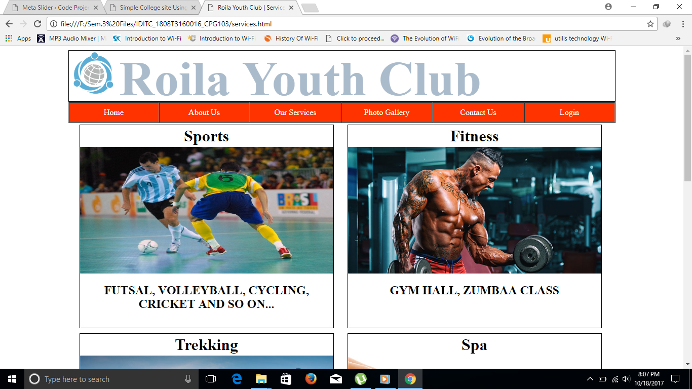 Social Clubs Site Using Html Css And Javascript Code Projects