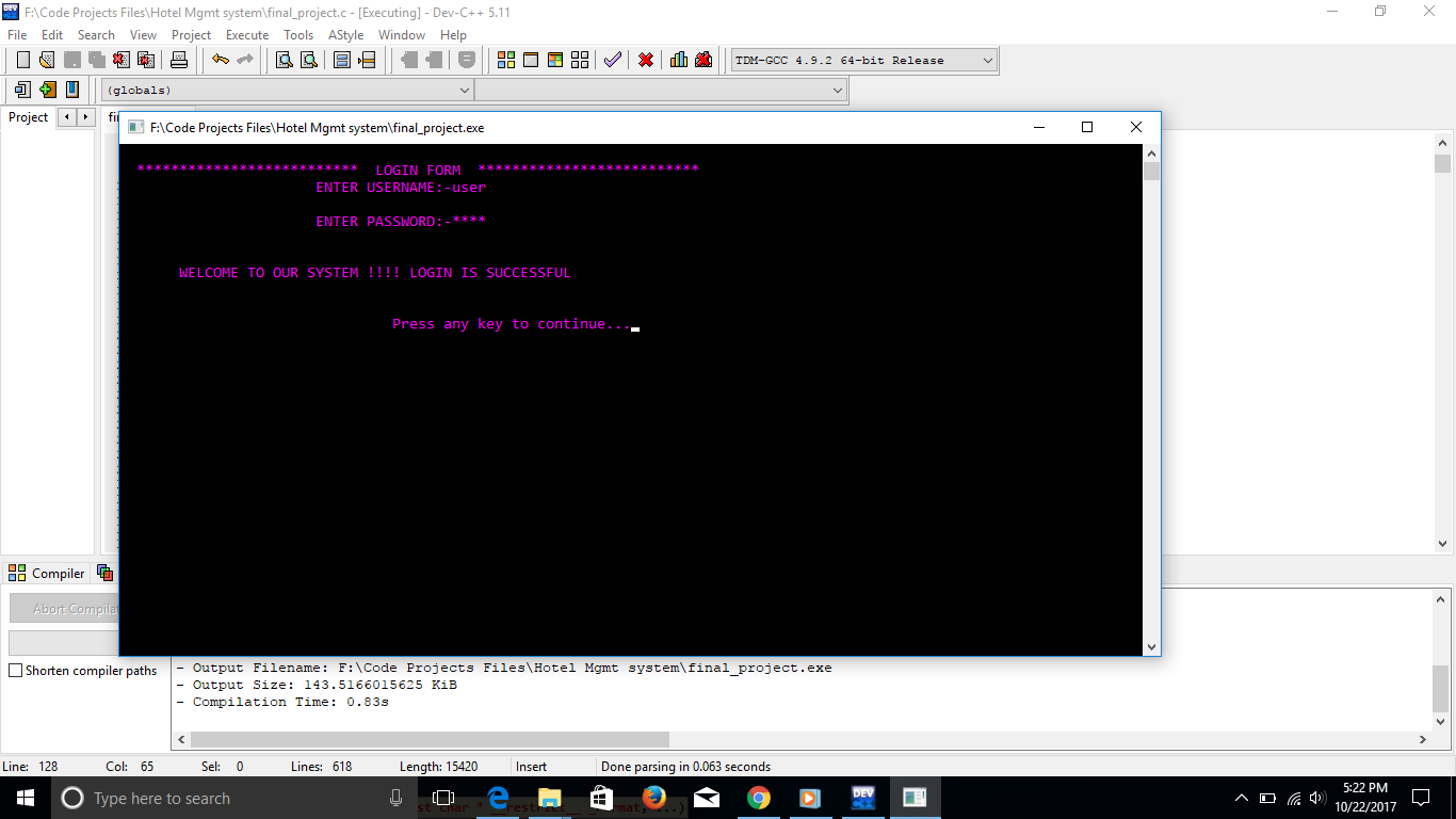 Hotel Management System In C Programming With Source Code Code Projects 2325