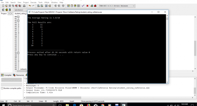 Cafeteria Rating System In C Programming With Source Code Source Code And Projects
