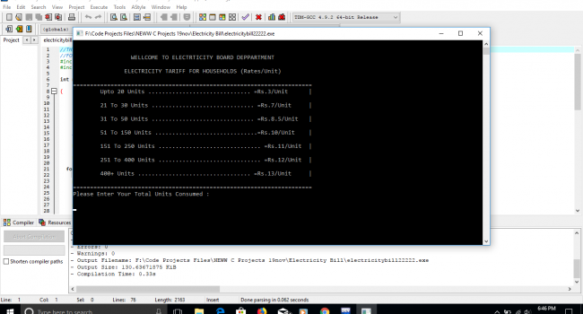 Electricity Billing System In C Programming With Source Code Source Code And Projects