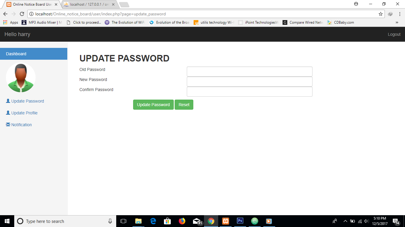 Online Notice Board Using Php With Source Code Code Projects
