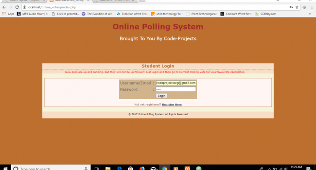 Online Polling Using Php With Source Code Source Code And Projects