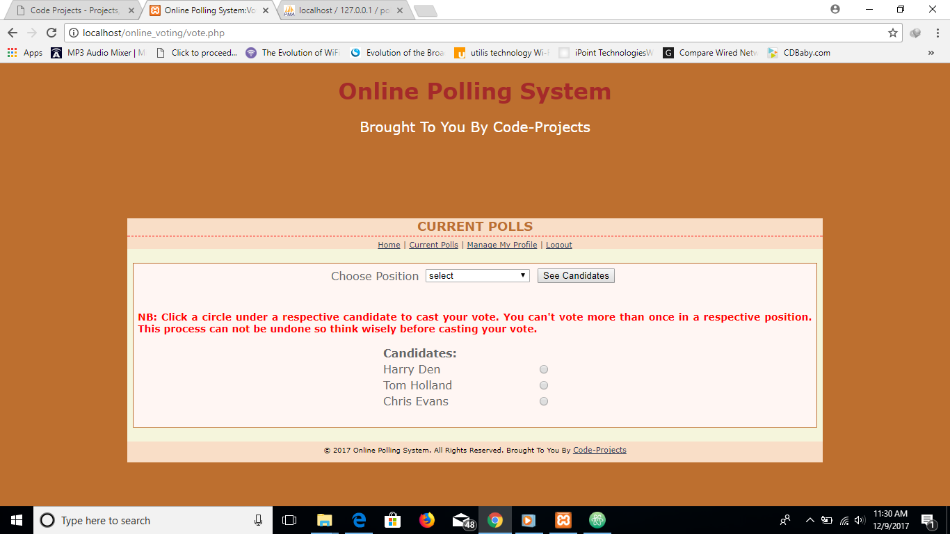 Online Polling Using PHP With Source Code - Code Projects