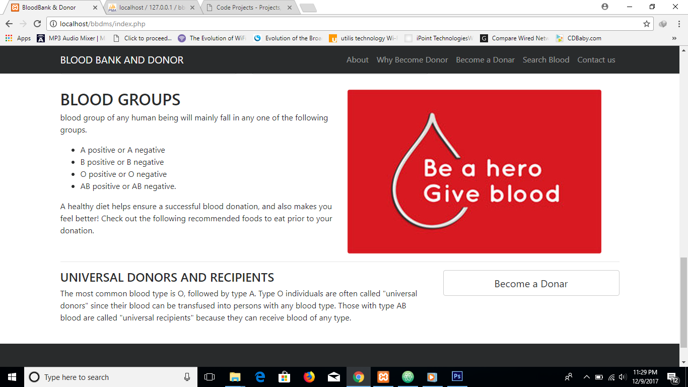 BloodBank & Donor Site Using PHP With Source Code - Code Projects