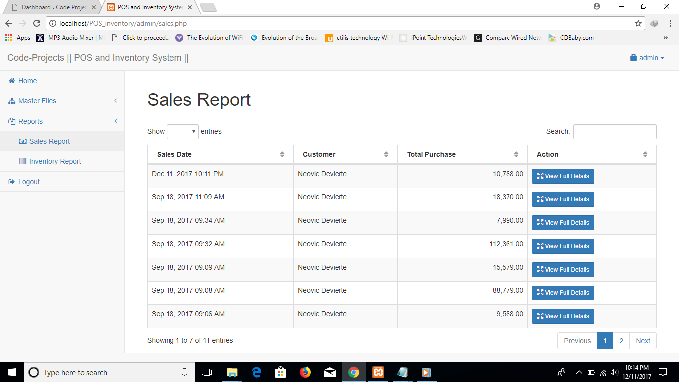 POS & Inventory System Using PHP With Source Code - Code Projects