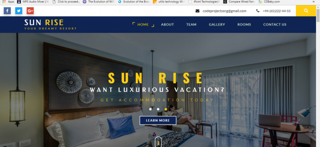Responsive Hotel Site Using Php With Source Code Source Code And Projects