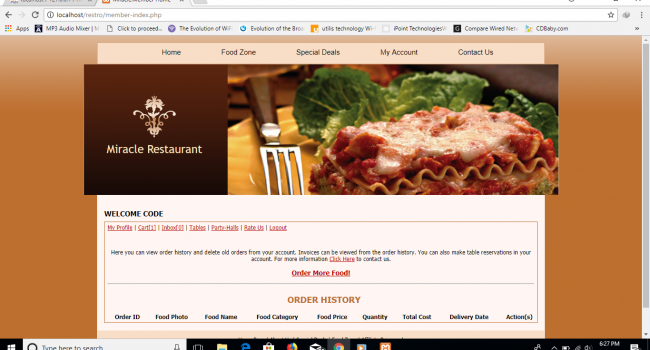 Online Restaurant Site Using Php With Source Code Source Code And Projects