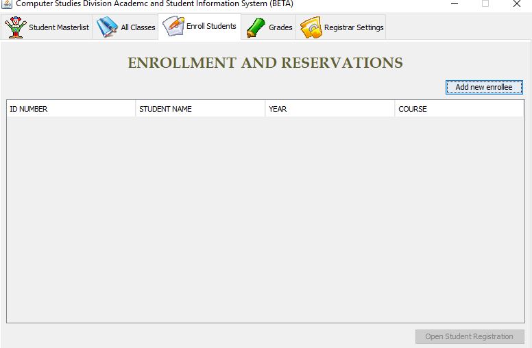 Student Information System In Java - Code Projects