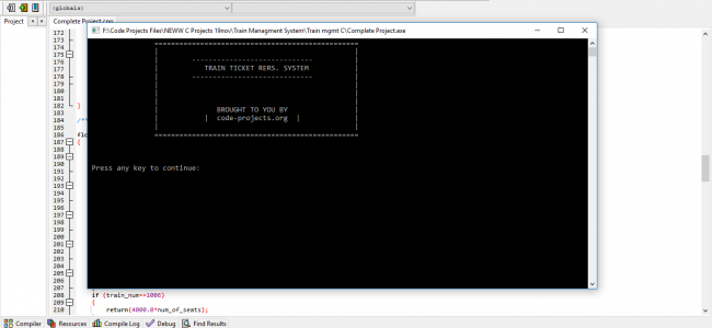 Train Ticket Reservation System In C Programming With Source Code Source Code And Projects