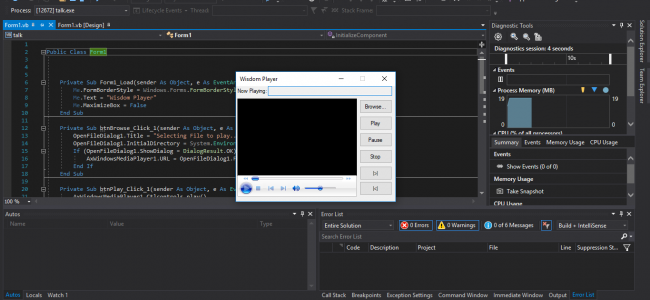 Media Player In Vb With Source Code Source Code
