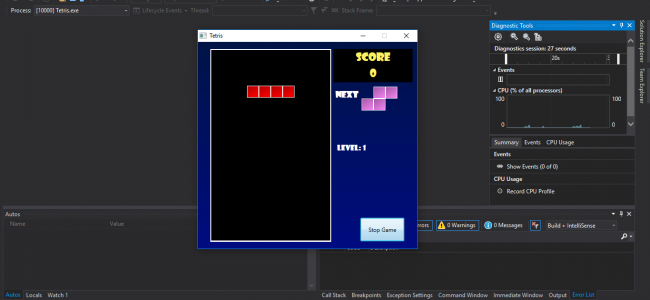 Tetris Game In C# With Source Code | Source Code & Projects