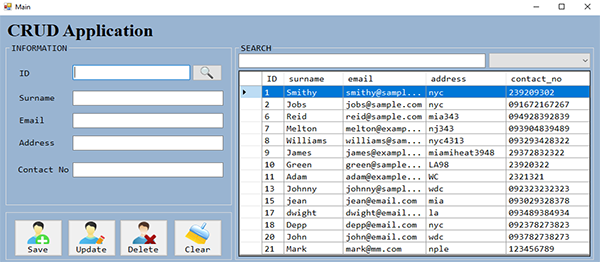 CRUD Application In VB NET With Source Code Source Code Projects