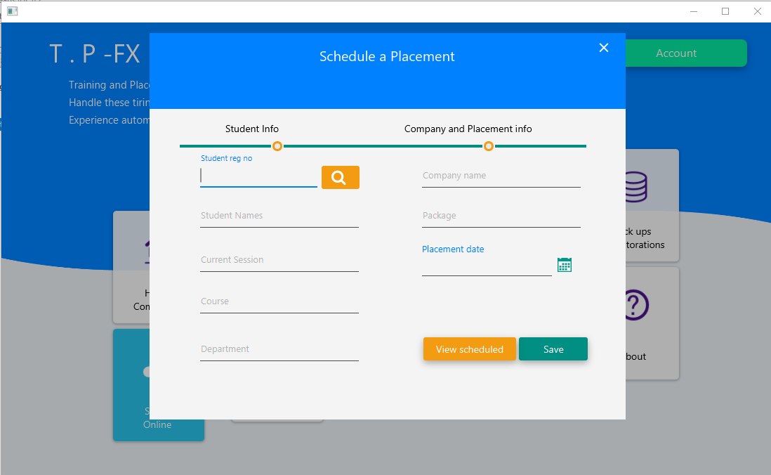 Training And Placement Management System In Java And Javafx With Source Code Code Projects