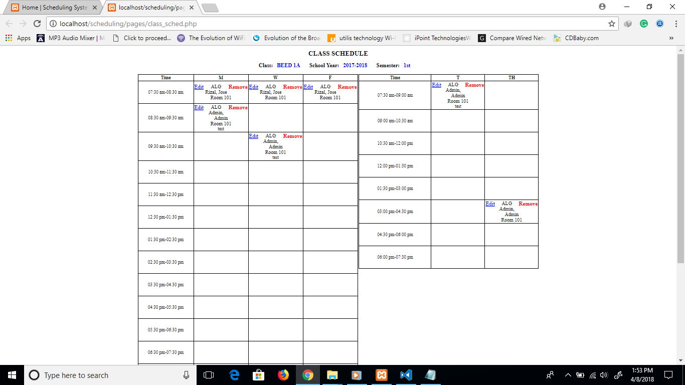 Online Class And Exam Scheduling System In Php With Source Code Code Projects