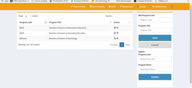 Online Class and Exam Scheduling System In PHP With Source Code | Source Code & Projects