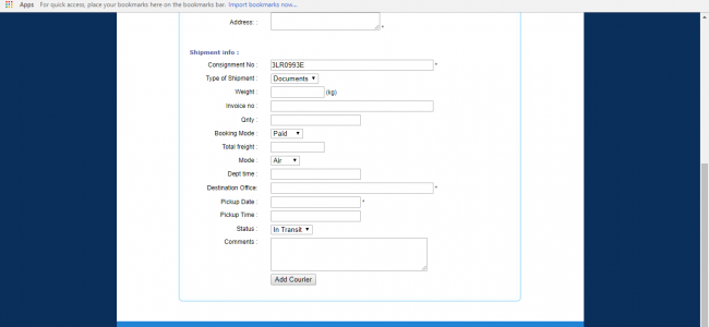 Courier Management System In Php With Source Code Source Code And Projects