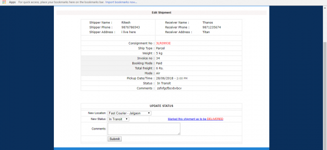 Courier Management System In Php With Source Code Source Code And Projects