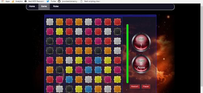 Bejeweled Canvas Game In Javascript With Source Code Source Code And Projects