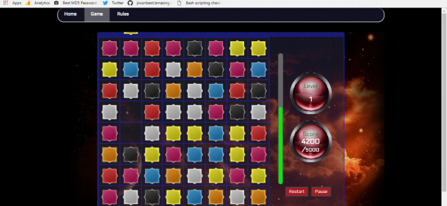 Bejeweled Canvas Game In Javascript With Source Code Source Code And Projects