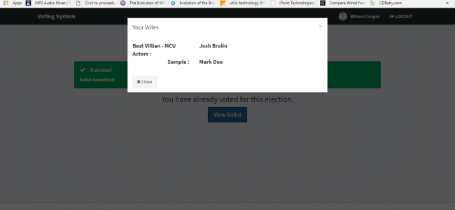 Voting System In Php With Source Code Source Code And Projects