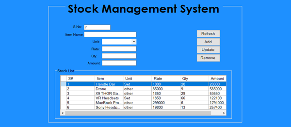 Stock Management System In VB NET With Source Code Source Code Projects