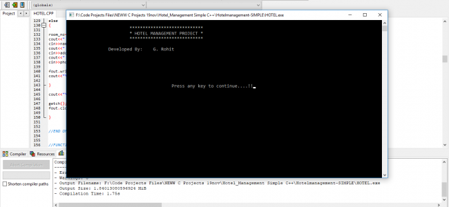 Simple Hotel Management System In C With Source Code Source Code