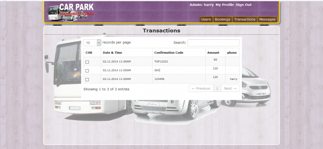 Car Park Management System In Php With Source Code Source Code And Projects