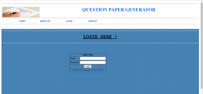 Question Paper Generator In PHP With Source Code | Source Code & Projects
