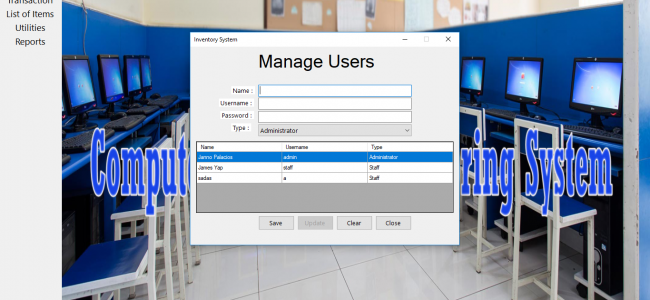 Computer Equipment Monitoring System In Vbnet With Source Code Source Code And Projects
