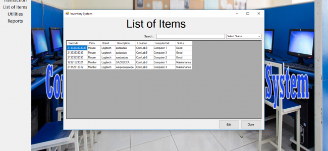 Computer Equipment Monitoring System In VB.NET With Source Code ...