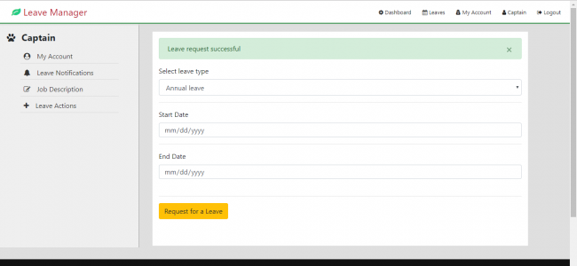 Simple Leave Manager In PHP With Source Code | Source Code & Projects