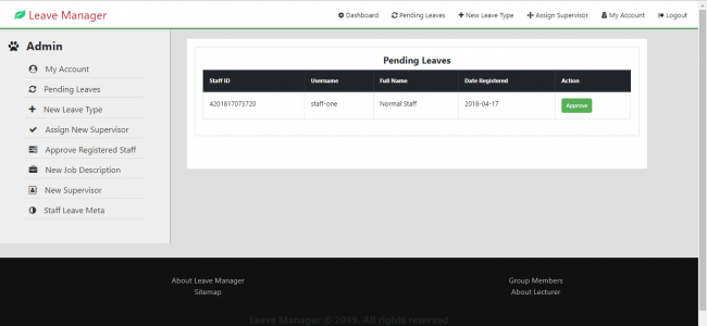 Simple Leave Manager In PHP With Source Code | Source Code & Projects