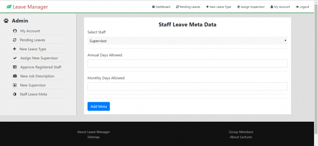 Simple Leave Manager In PHP With Source Code | Source Code & Projects