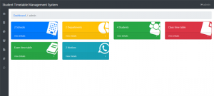 Student Timetable Management System In PHP With Source Code - Source ...