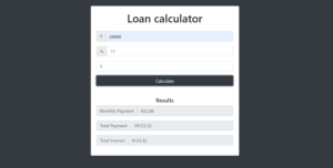 Loan Calculator In Javascript With Source Code - Source Code & Projects