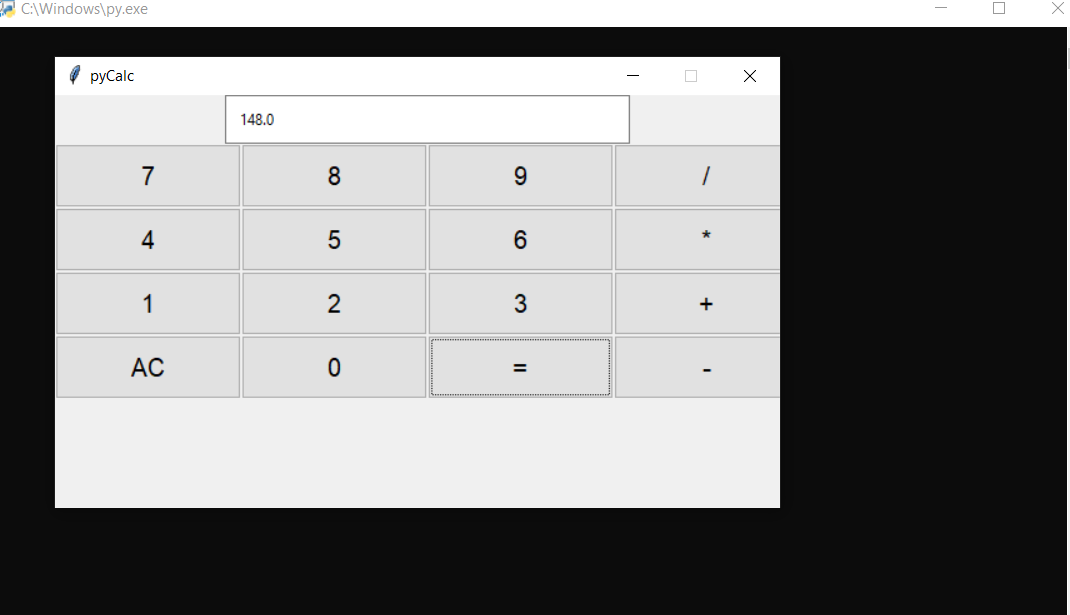GUI Calculator In Python With Source Code Source Code Projects