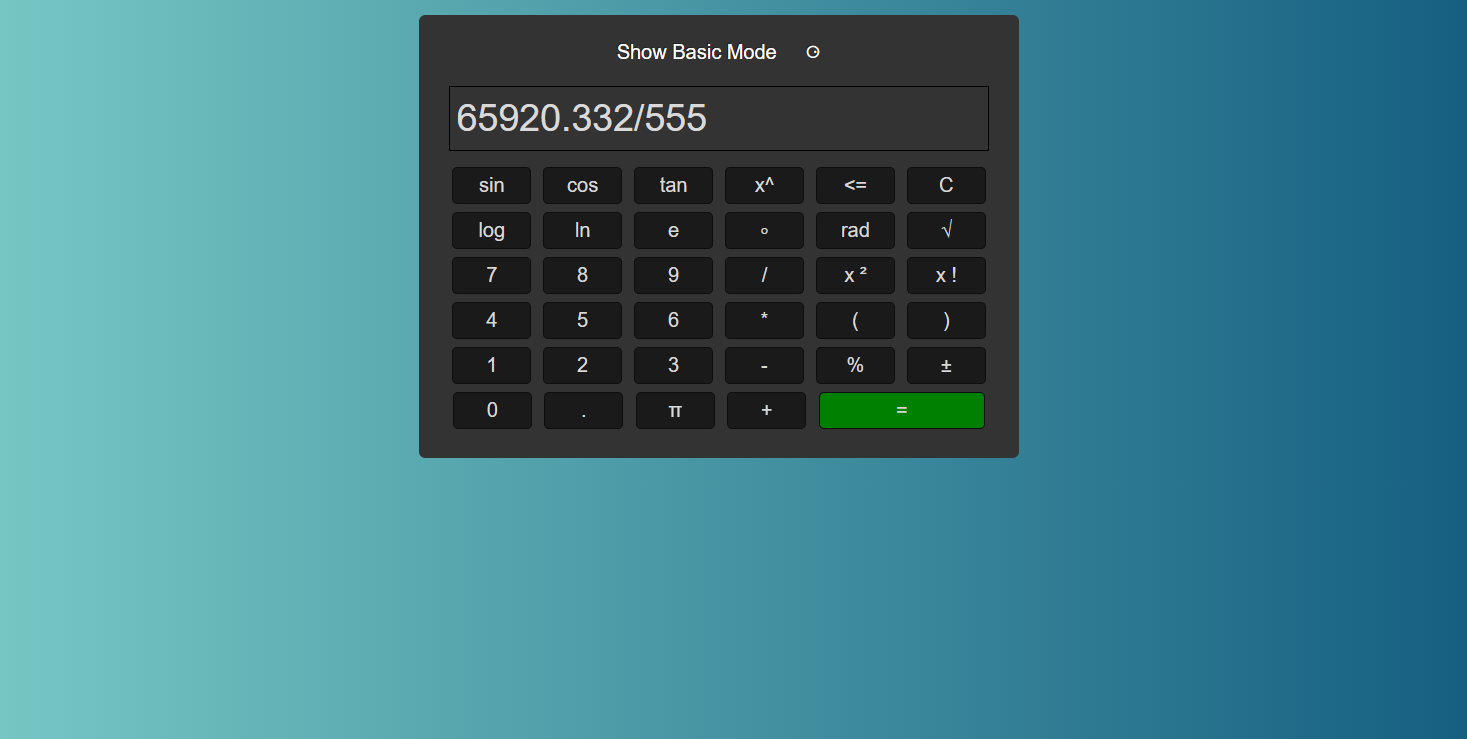 Scientific Calculator In JavaScript With Source Code Source Code 