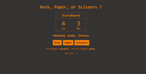 RockPaperScissor In JavaScript With Source Code - Source Code & Projects