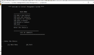 Contact Management System In C++ With Source Code - Source Code & Projects