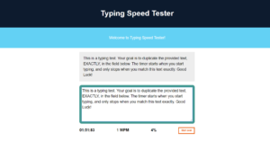 Typing Speed Tester In JavaScript With Source Code - Source Code & Projects