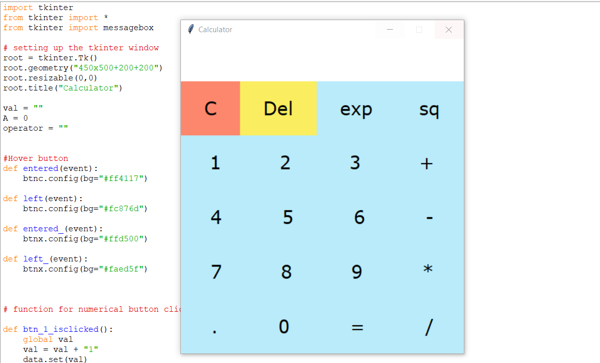 Calculator App In Python With Source Code Source Code Projects
