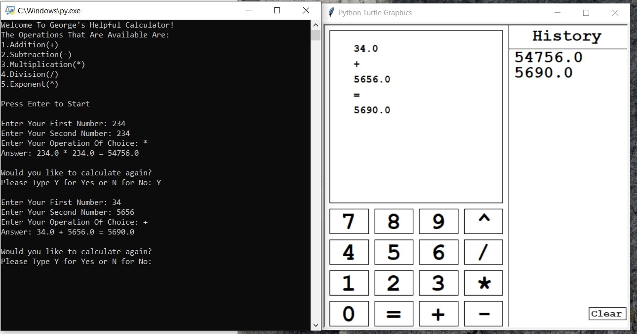 Calculator With GUI In Python With Source Code Source Code Projects