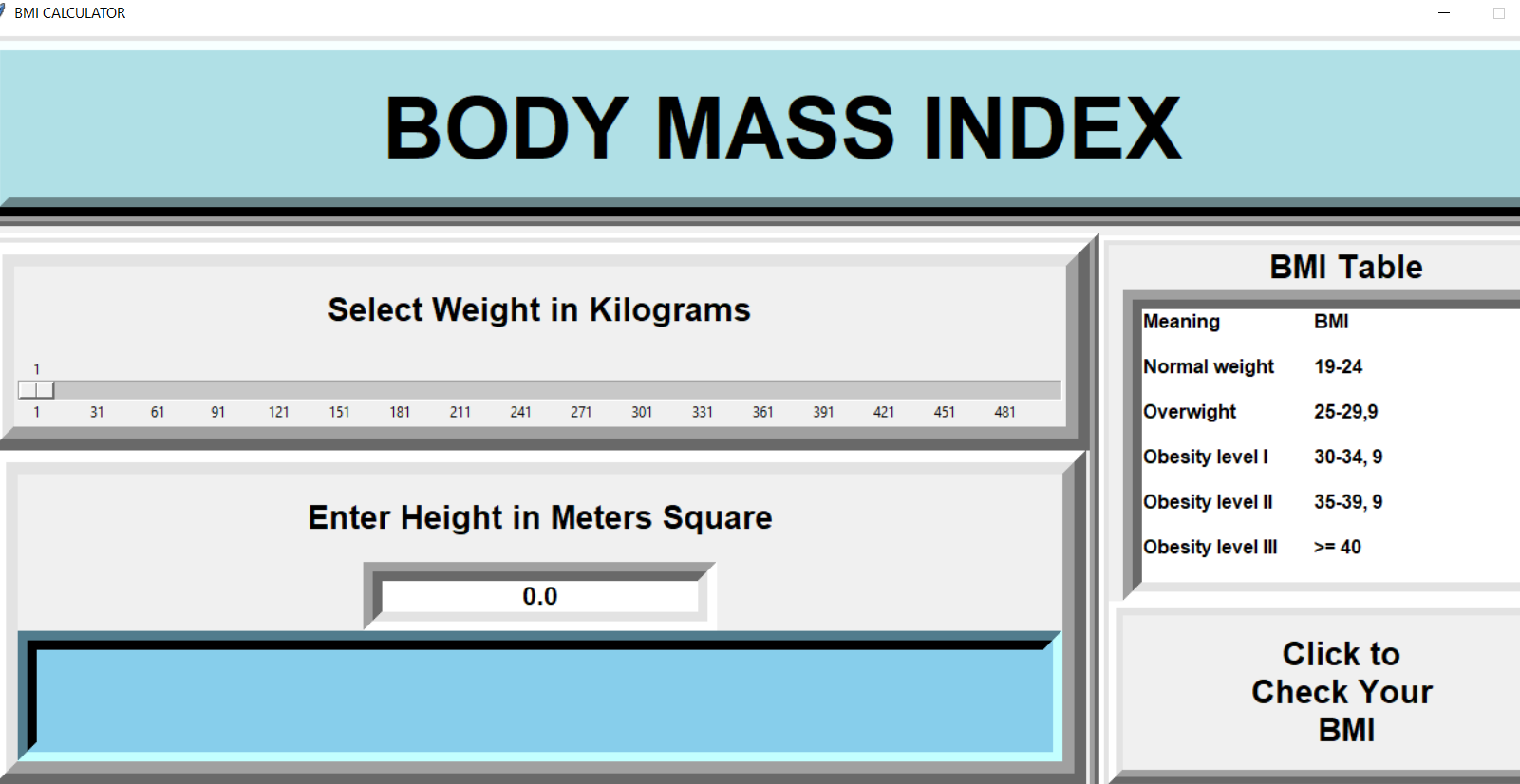 BMI Calculator In Python With Source Code Source Code Projects