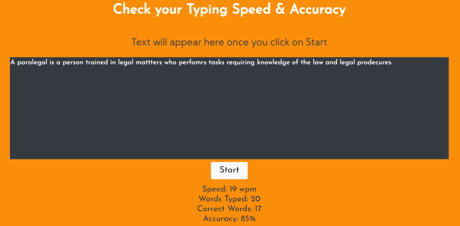 Typing Speed Calculator In JavaScript With Source Code - Source Code ...