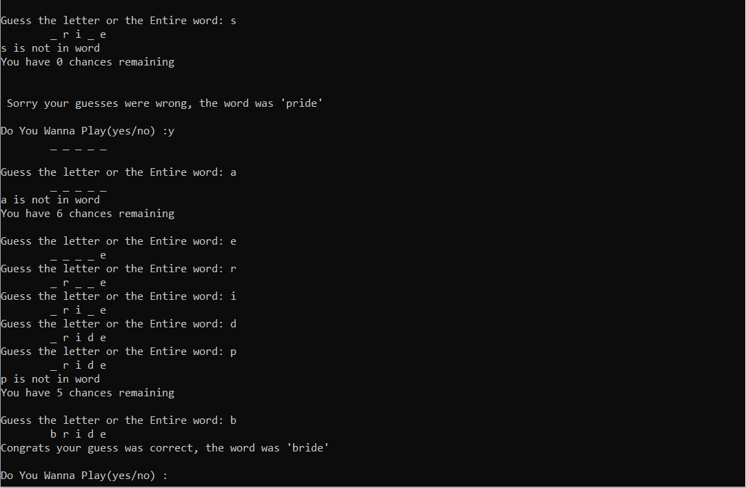 Word Guessing Game In Python With Source Code Source Code Projects 