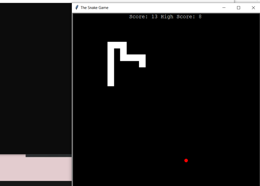 The Snake Game In Python With Source Code Source Code Projects