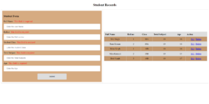 Student Record Keeping In HTML, JavaScript With Source Code - Source ...