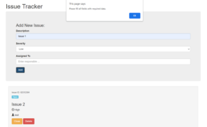 Issue Tracker In JavaScript with Source Code - Source Code & Projects