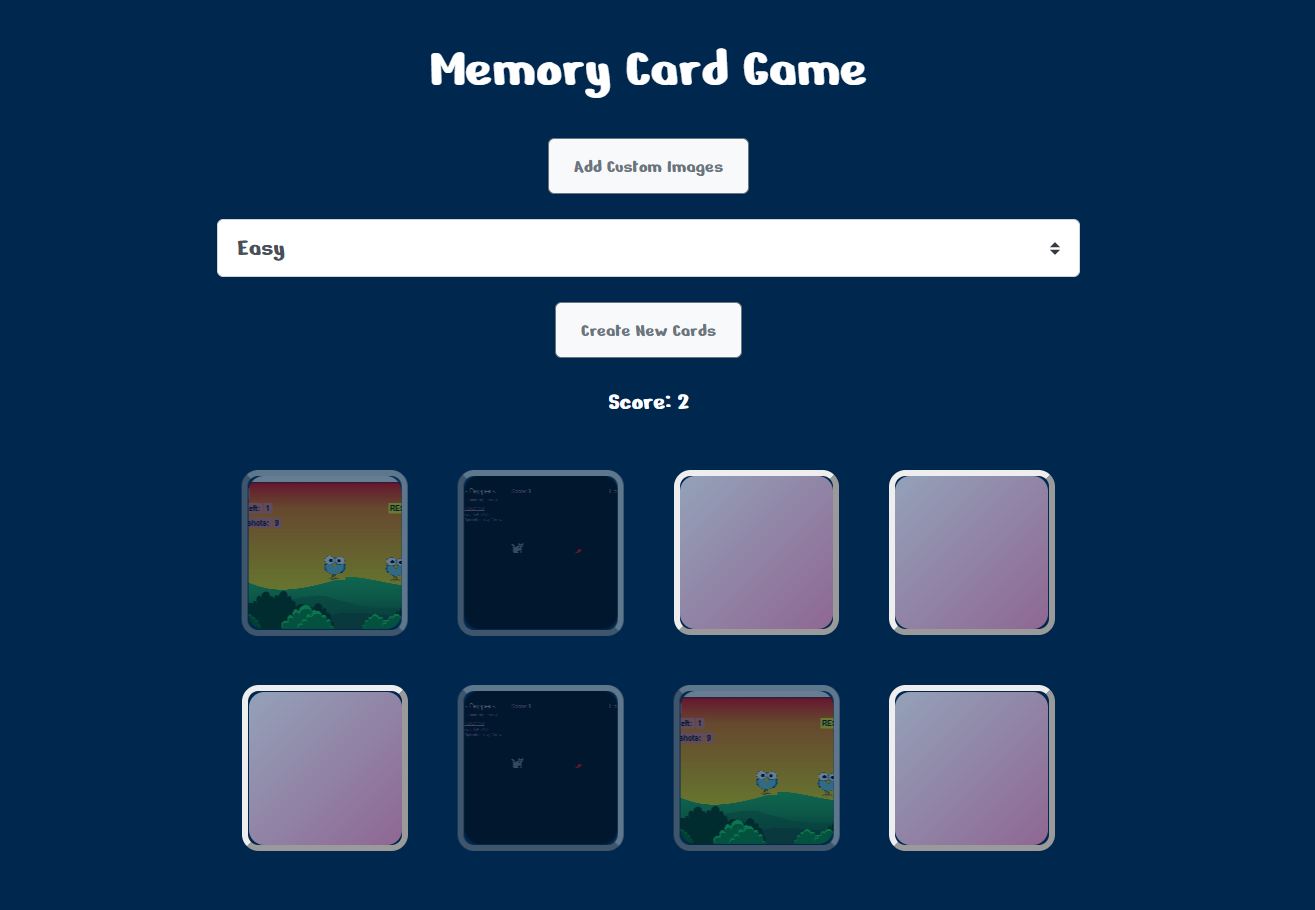 Simple Memory Card Game In JavaScript With Source Code - Source Code & Projects